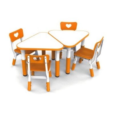 Kindergarten Classroom Children Table and Chair Daycare Plastic Kids School Furniture Wholesale Sets
