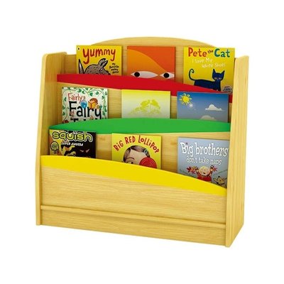 Kids Cartoon Bookcase Bookshelf, School Library Book Rack, Kindergarten and Preschool Furniture, Wooden Display cabinet