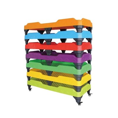 Stackable Kindergarten Children Bed Kindergarten Bedroom Furniture Plastic Nursery Bed for sleeping room