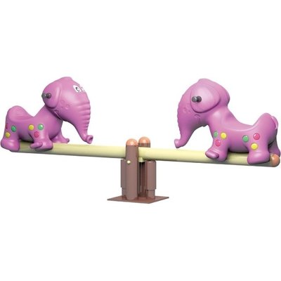 Galvanized Steel Children Playground Seesaw, Garden Outdoor Playground Seesaw for Two Children in kindergarten daycare