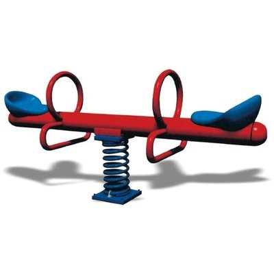 Galvanized Steel Children Playground Seesaw, Garden Outdoor Playground Seesaw for Two Children in kindergarten daycare