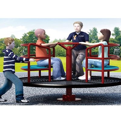 Kindergarten Spinnng Merry-Go-Round Toy Outdoor Carousel Game for Children's Playground and Public Park