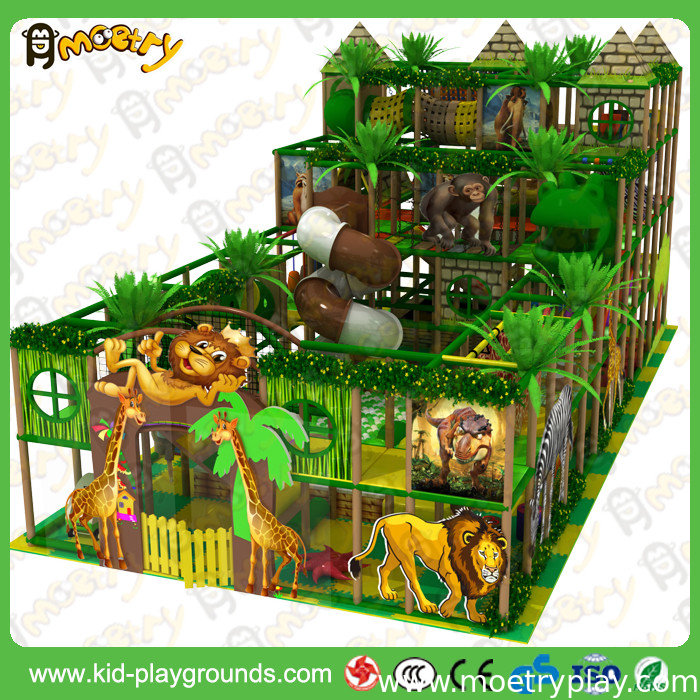 100% Safety KFC Kids Residential Indoor Playground Equipment Day Care Centre Indoor Jungle Gym , Indoor Preschool Playgr