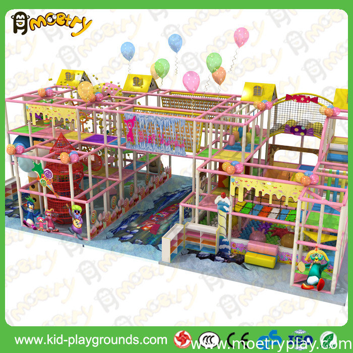 Hot sale Interesting Indoor Playhouse Plastic Slides Equipment for Children Soft Playground Equipment for Kids Zone
