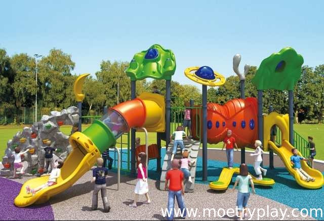 Certified Best Quality Outdoor Games for Kids Slide Multi-functional Combination Plastic Slide from MOETRY