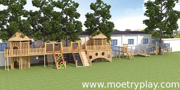 Moetry Treehouse Series Outdoor Children's Playground - Medium Size - Customization Available