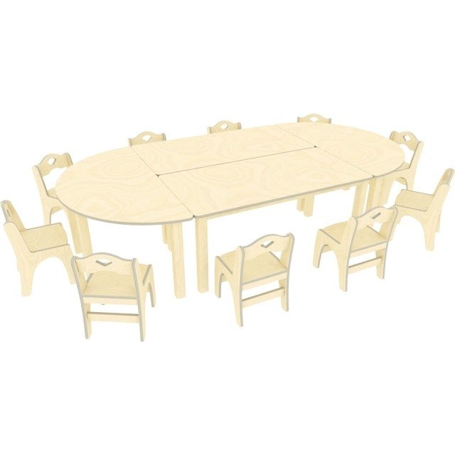Adjustable daycare Kids Children table and chair for nursery school childrens table and chair wooden Preschool Furniture