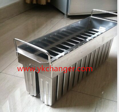 China ice cream Mould ice pop frozen mold popsicle mold with handles stainless steel commercial use High quality supplier
