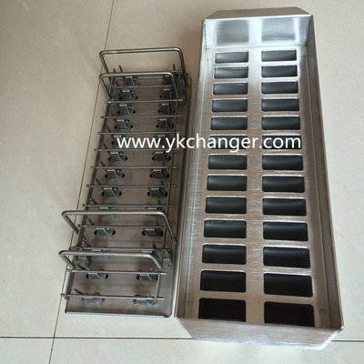 China Ice cream molds tray stainless steel ice lolly mold high quality with extractor top qualty supplier