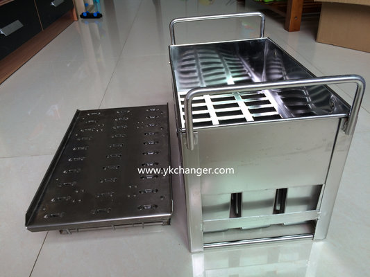 Stainless steel paletas ice cream mold ice pop mold popsicle mold set with stick holder supplier