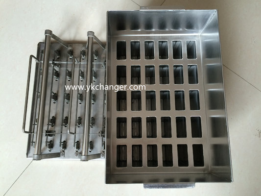Paletas ice lolly mould frozen pop mold stainless steel mold basket box with stick holder supplier