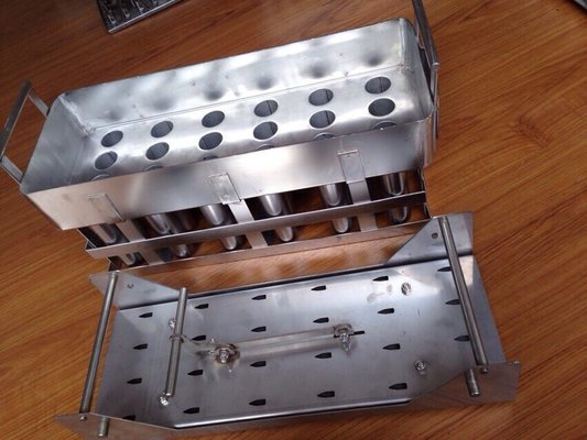 Stick house ice cream mould ice lolly mould stainless steel 4X6 24pieces italian type supplier