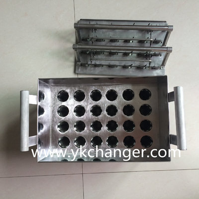 Manual ice cream mould set stainless steel with stick holder extractor commercial use supplier