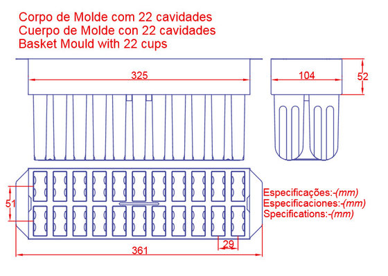 ataforma brida stainless steel ice pop mold popsicle mold 2X12 2X13 2X14  commericial use supplier