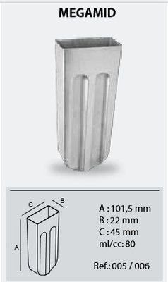 MEGAMID MEGAMEX brida ice pop mold stainless steel box ice cream mold ice lolly mold supplier