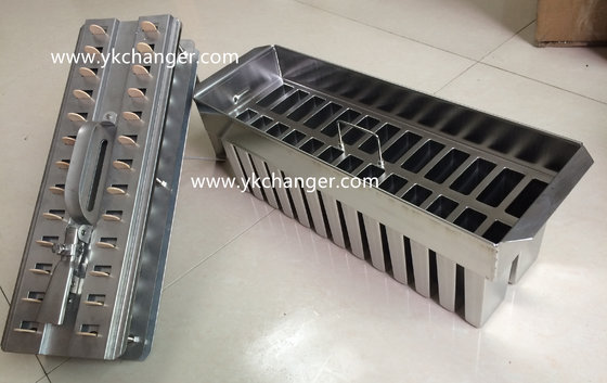 Stainless ice cream form ice cream maker mexican paleta formas 2x13 26cavities 123ml with extractor supplier