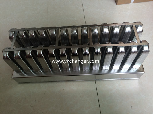 Ice cream forming molds stainless steel 2x14 63ml brida ataforma type with plain stick holder high quality supplier