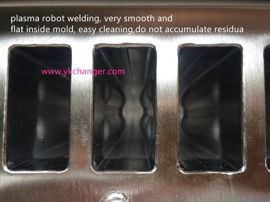 Stainless steel ice cream moulds commericial use 2x11 22cavities 90ml with stick extractor ataforma supplier