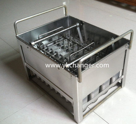 Frozen ice pop mold stainless steel basket ice pop mold with stick holder 90ml high quality plasma robot welding supplier