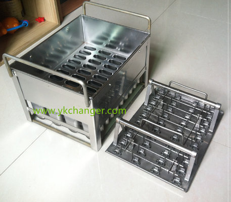 Frozen ice pop mold stainless steel basket ice pop mold with stick holder 90ml high quality plasma robot welding supplier