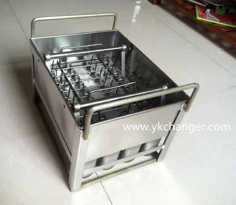 Basket ice cream form ice cream maker moulds  4x10 40pieces 90ml with stick holder high quality commercial use manual supplier