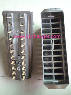 Ice pop mold stainless steel ice forming mould 2x11 22cavities 90ml megamix ataforma type fit Finamac turbo 8 supplier