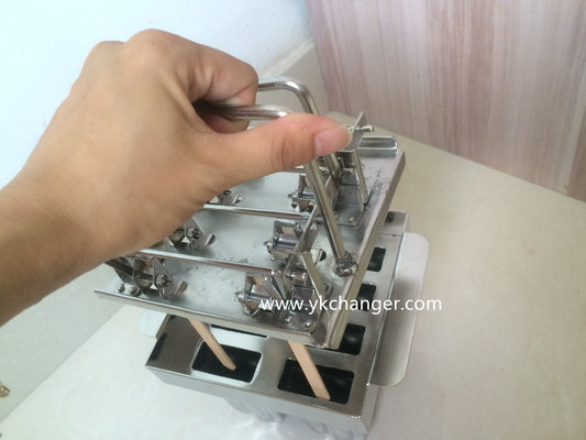 Frozen pop ice molds DIY home use stainless steel food grade high quality 8pieces each time with stick holder supplier