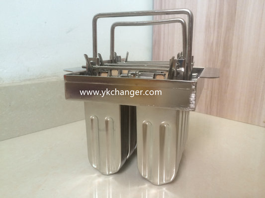 Frozen pop ice molds DIY home use stainless steel food grade high quality 8pieces each time with stick holder supplier