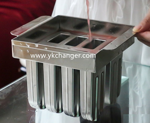 Frozen pop ice molds DIY home use stainless steel food grade high quality 8pieces each time with stick holder supplier