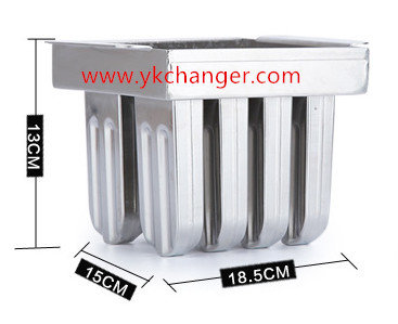 Frozen pop ice molds DIY home use stainless steel food grade high quality 8pieces each time with stick holder supplier
