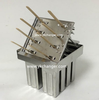 Stainless steel ice pop molds DIY home use food grade high quality 8pieces each time with stick holder supplier