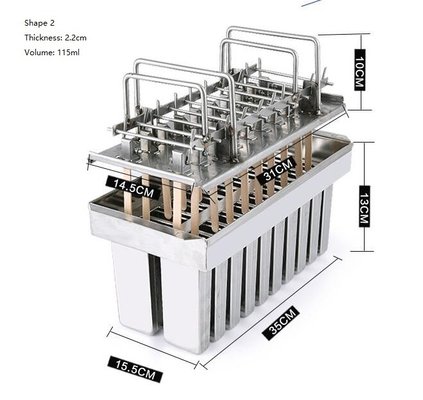Ice cream freeze form stainless steel ice cream mould freezer use only 5 different size for you to select supplier