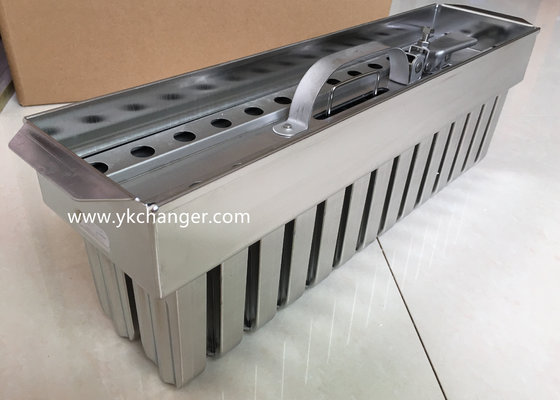Steel ice cream form mold 2x14 28pieces each time 63ml brida ataforma type with plain stick holder high quality supplier