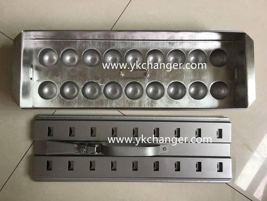 Ice cream form mold customized stainless steel 2x9 18mold 23ML bombom ataforma type with stick holder high quality supplier