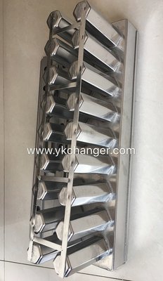 Popsicle moulds ice cream moulds stainless steel 2x9 18cavities 82ml hexgonal with stick holder plasma robot welding supplier