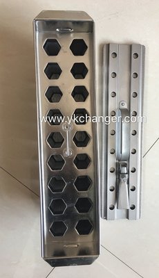 Ice popsicle moulds ice cream moulds stainless steel 2x9 18cavities 82ml hexgonal with stick holder plasma robot welding supplier