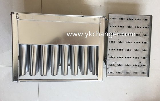Stainless steel ice lolly moulds popsicle ice cream molds basket type with stick holder 88ml 40peices each time supplier