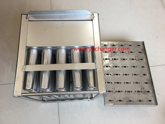 Stainless steel ice lolly moulds popsicle ice cream molds basket type with stick holder 88ml 40peices each time supplier