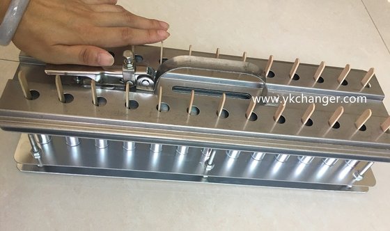 Stick alignment for paletas ice cream molds ataforma plain type 2x13 26tubes full food grade aluminum commercial use supplier