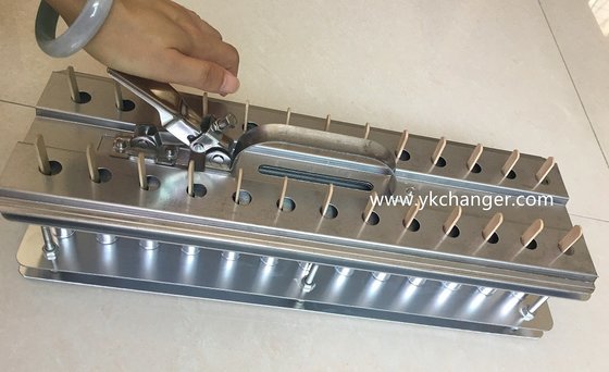 Stick alignment for paletas ice cream molds ataforma plain type 2x13 26tubes full food grade aluminum commercial use supplier