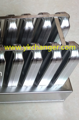 Stainless steel mold ice lolly popsicle 2x14 63ml brida ataforma type with plain stick holder high quality supplier