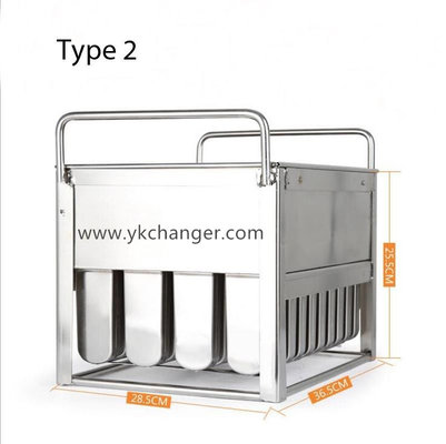 Stainless steel ice cream popsicle molds high quality plasma robot welding 40pieces with stick holders hot sale 99USD supplier