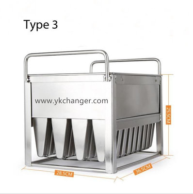 Stainless steel ice cream popsicle molds high quality plasma robot welding 40pieces with stick holders hot sale 99USD supplier
