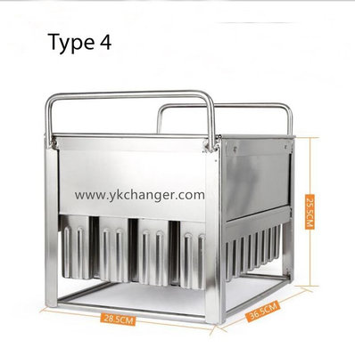 Stainless steel ice cream popsicle molds high quality plasma robot welding 40pieces with stick holders hot sale 99USD supplier