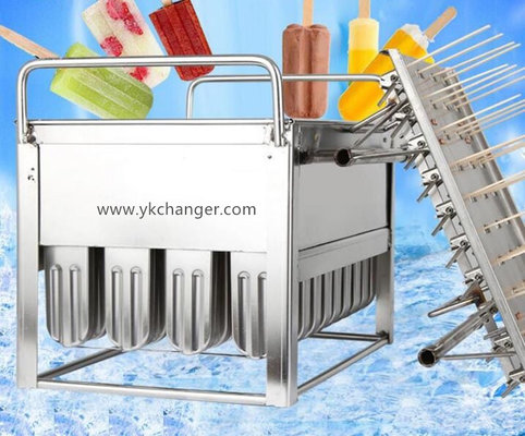 Stainless steel ice cream popsicle molds high quality plasma robot welding 40pieces with stick holders hot sale 99USD supplier