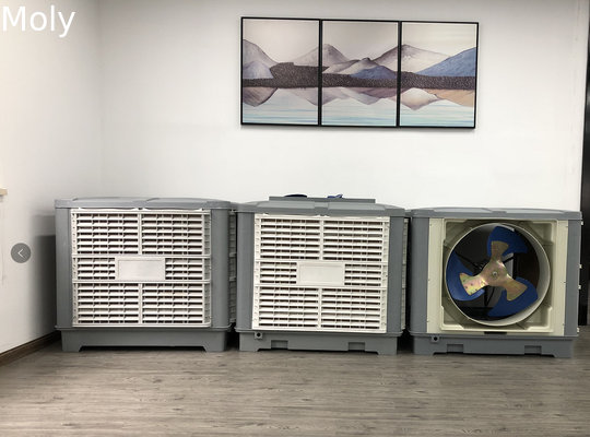 Moly 1.5kw 20000CMH 220V 50hz 60hz 50 speeds bottom air  discharge evaporative air cooler