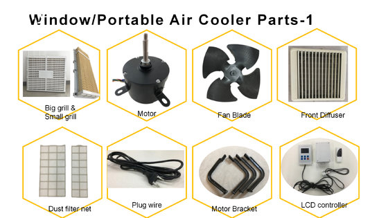 Moly 250W 7500m3/h 3 side cooling pad high quality portable air cooler