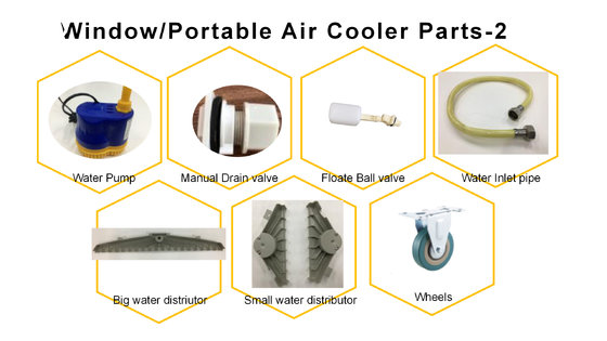 Moly 250W 7500m3/h 3 side cooling pad high quality portable air cooler
