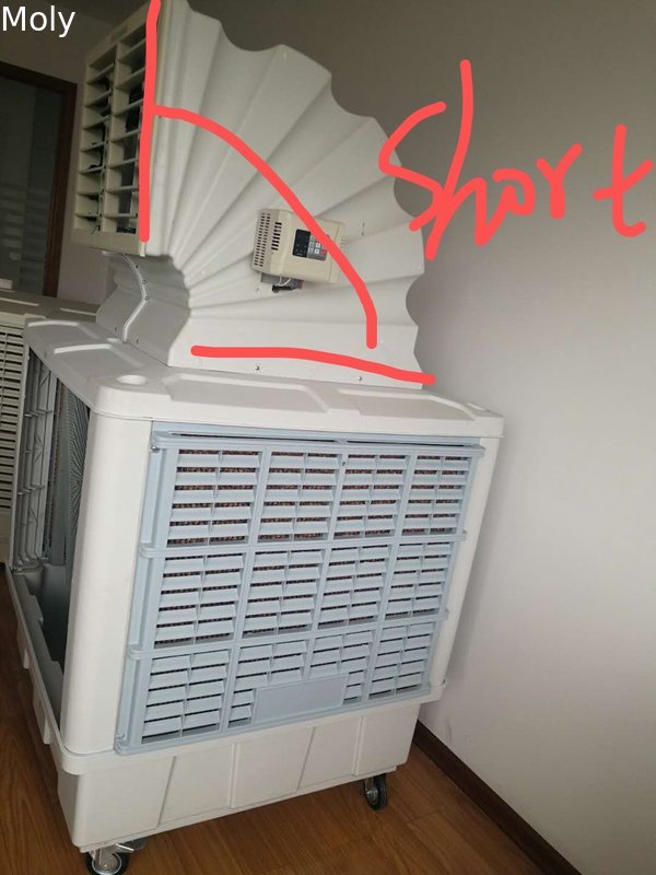 Moly 20000m3/h 1.5kw 220V midlle east industrial water evaporative air coolers