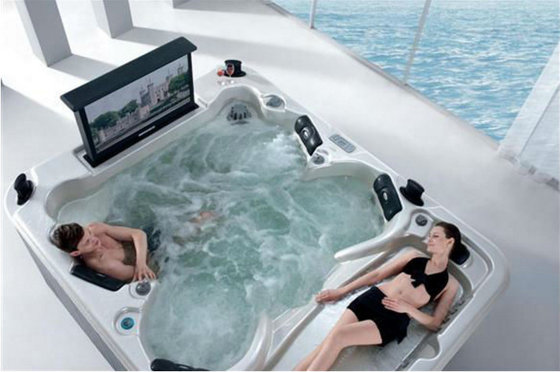Monalisa M-3304 large long rectangular outdoor hot tub massage 5 person whirlpool SPA European style jet massage